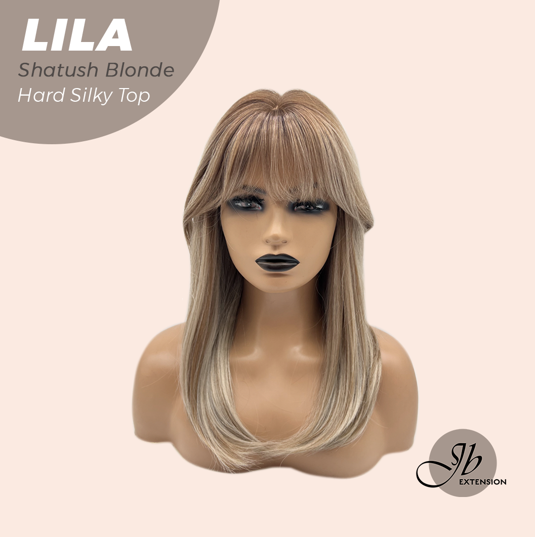 JBEXTENSION 20 Inches Scalpiana Shatush Blonde Wolf Cut 3.5X4 Hard Sil ...