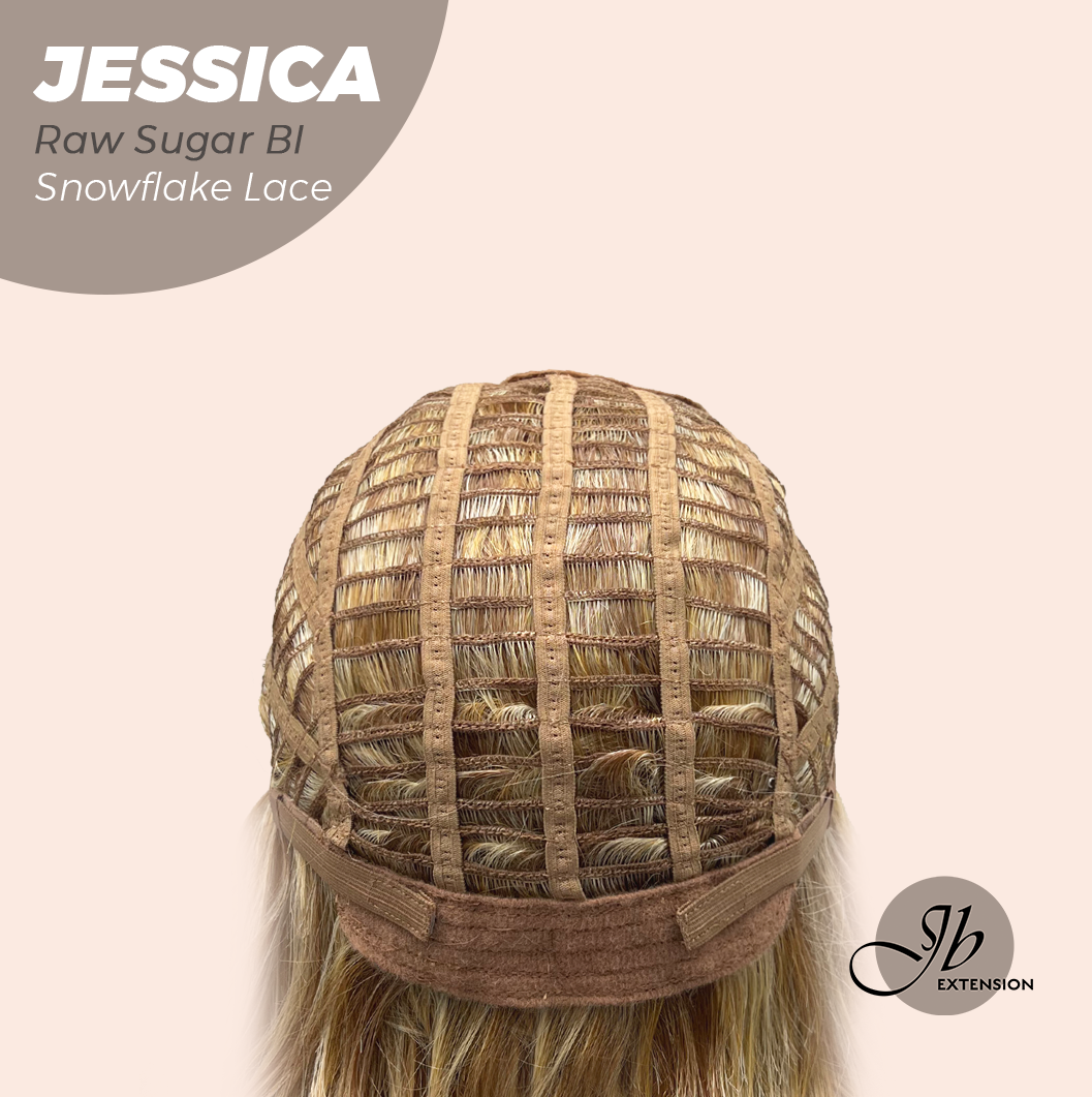 JBEXTENSION 16 Inches Raw Sugar Blonde Curly Pre-Cut Side Part Snowfla – Jbextension inc