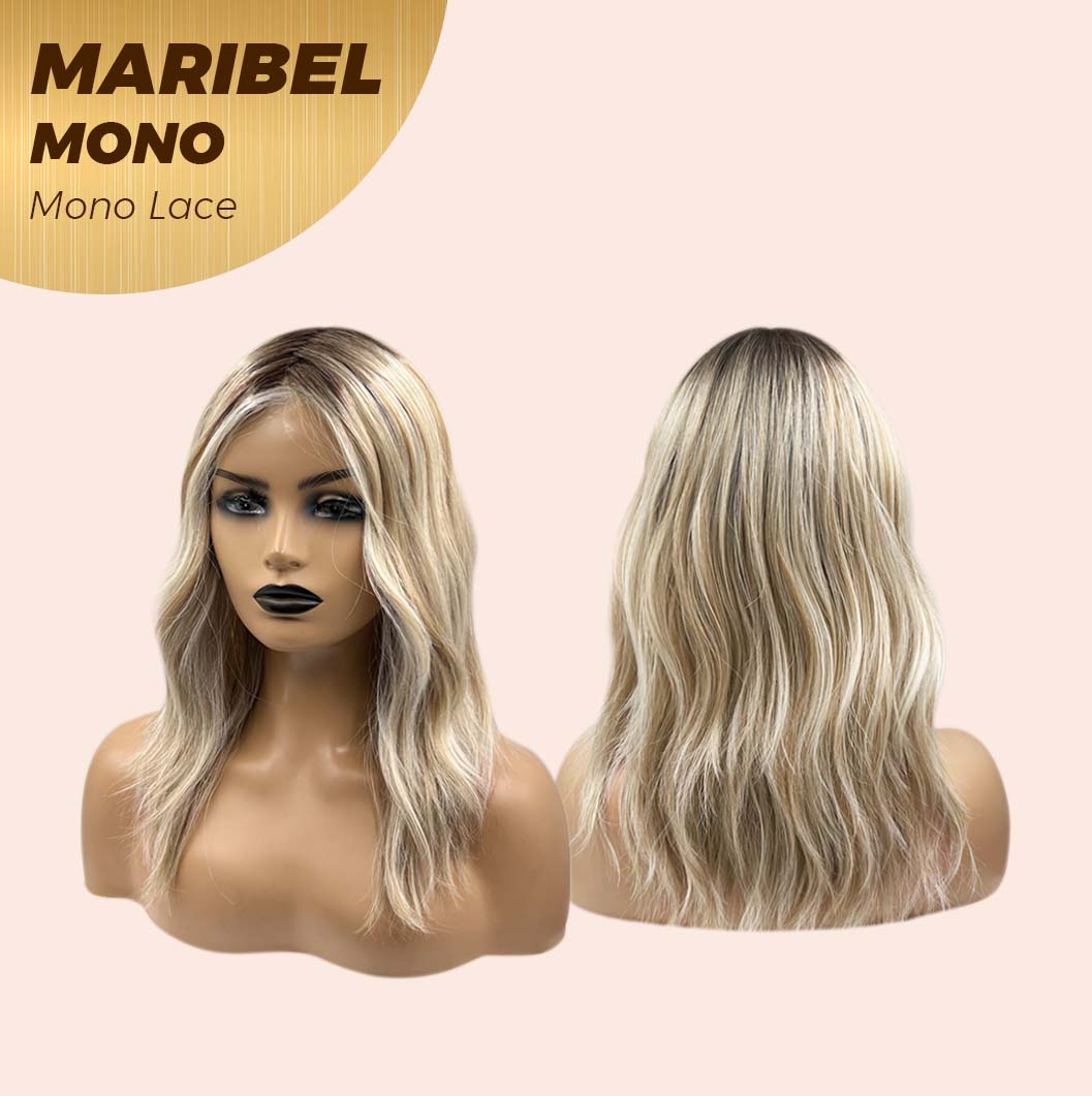 JBEXTENSION MARIBEL MONO Full Monofilament Wig 16 Inches Blonde With D ...